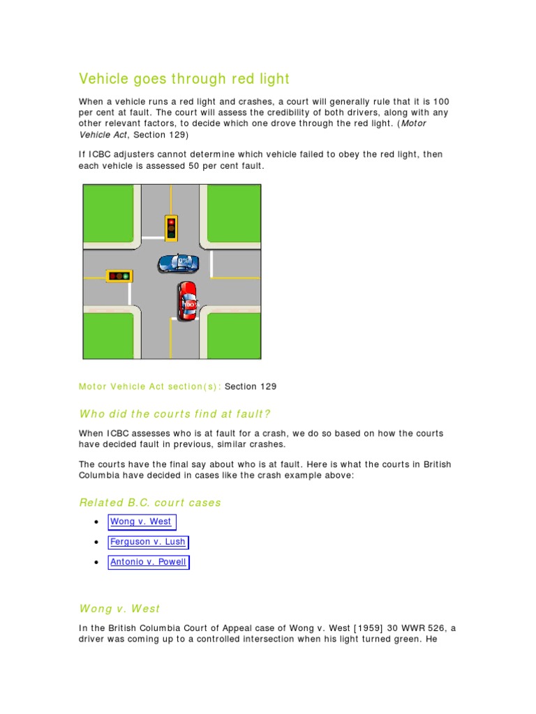 Vehicle Goes Through Red Light | PDF | Traffic Light | Traffic