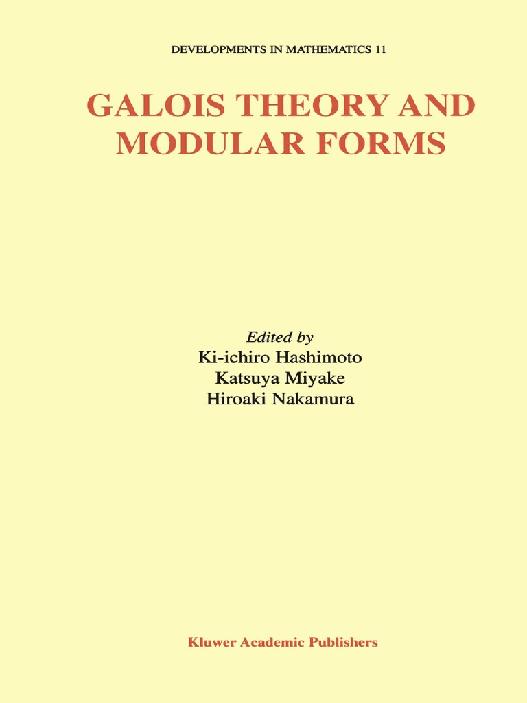 Gal Ios Modular Forms | PDF | Field (Mathematics) | Group (Mathematics)