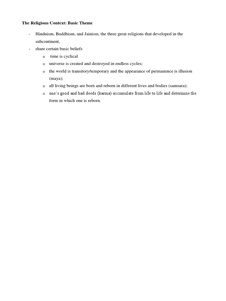 The Religious Context | PDF