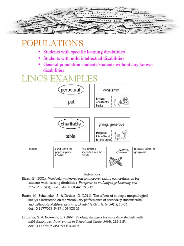 Lincs | PDF | Language Arts & Discipline