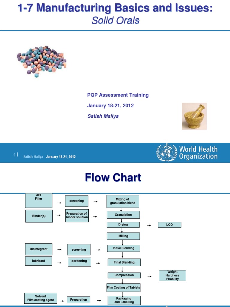 1-7 Manufacturing Basics | PDF | Tablet (Pharmacy) | Chemistry