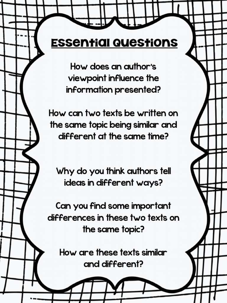 Essential Questions | PDF