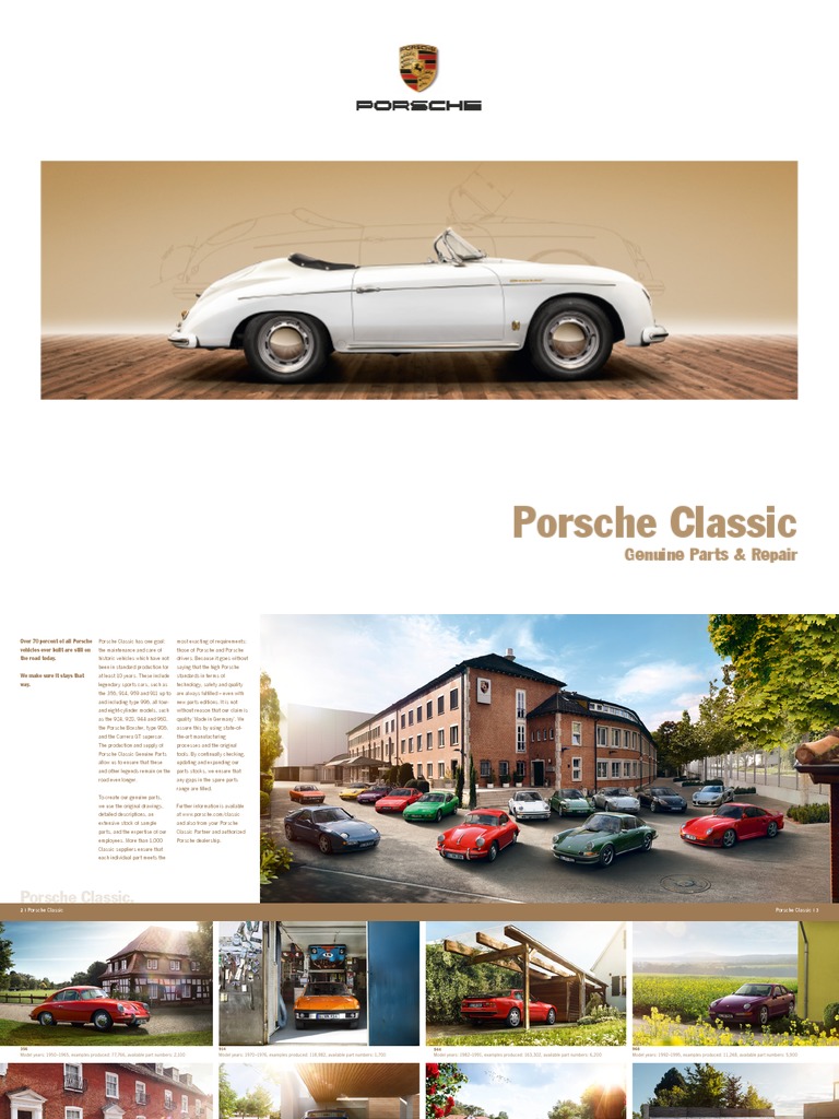 Porsche Image Brochure Porsche Classic (2017) | PDF | Automotive ...