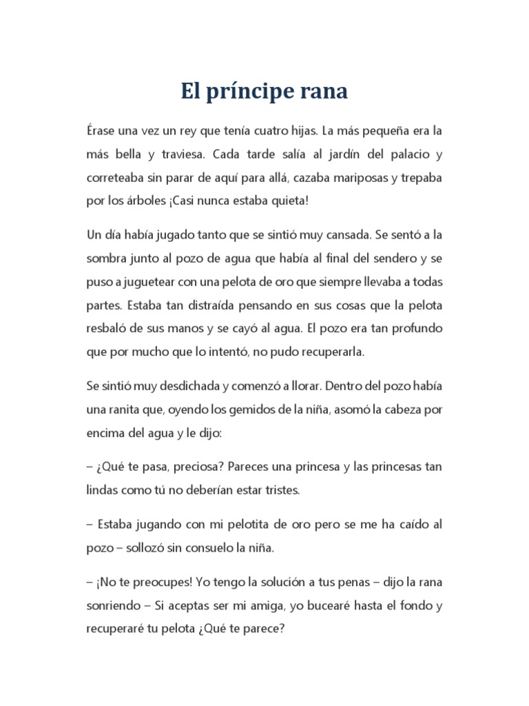 El Príncipe Rana | PDF | Naturaleza