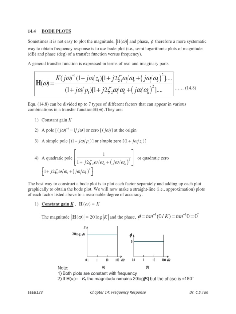 KJ JZ J J JP J J: 14.4 Bode Plots | PDF | Electronics | Mathematical Analysis