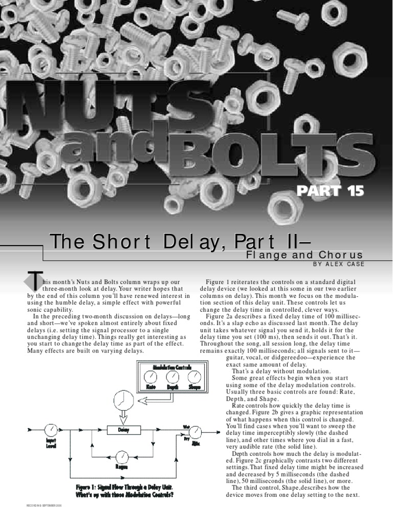 The Short Delay, Pa RT II | PDF | Singing | Waves