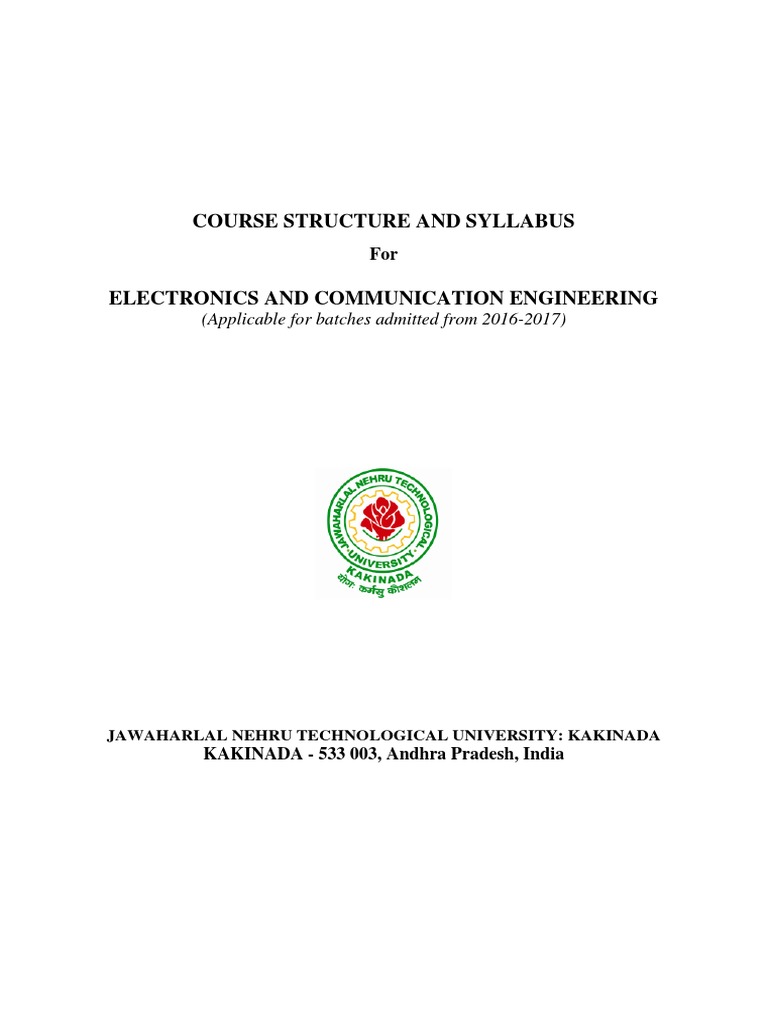 JNTUK R16 Syllabus For ECE | PDF | Pointer (Computer Programming) | Complex Analysis