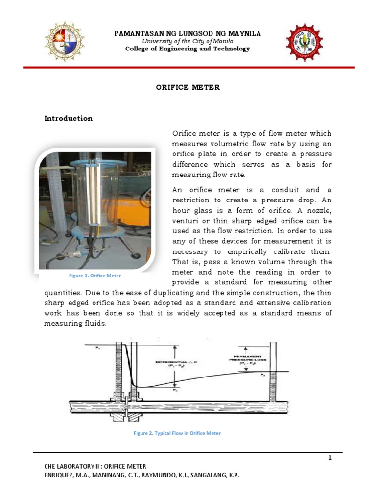 Orifice Meter | Flow Measurement | Calibration