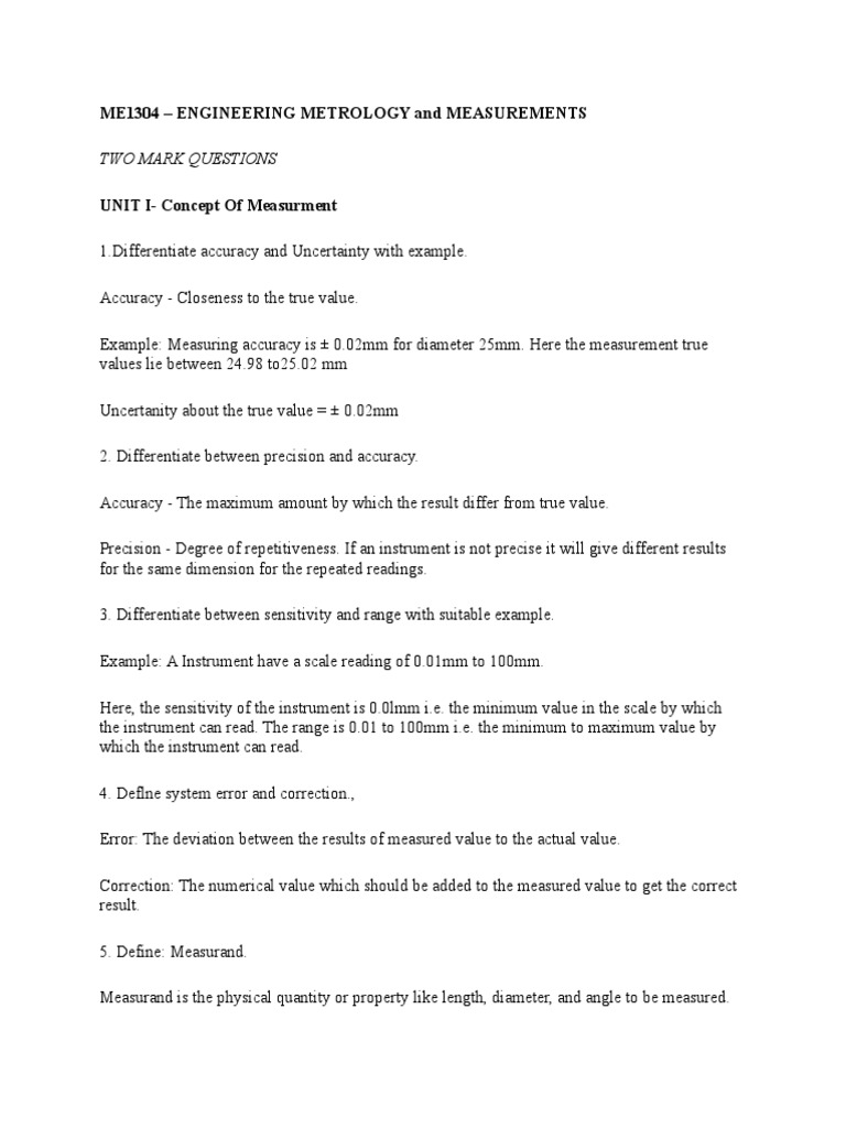 Matrology and MeasurementsSADASD | PDF | Gear | Interferometry