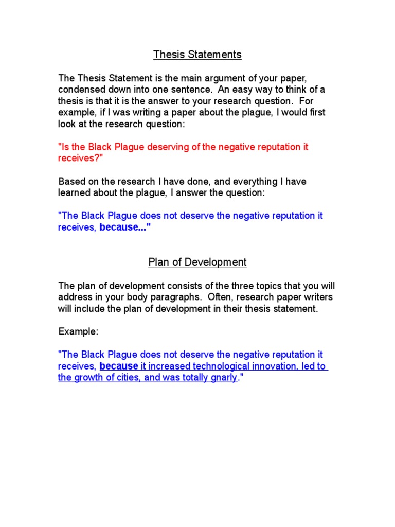 Thesis Statements and Topic Sentences | PDF | Paragraph | Cognitive Science