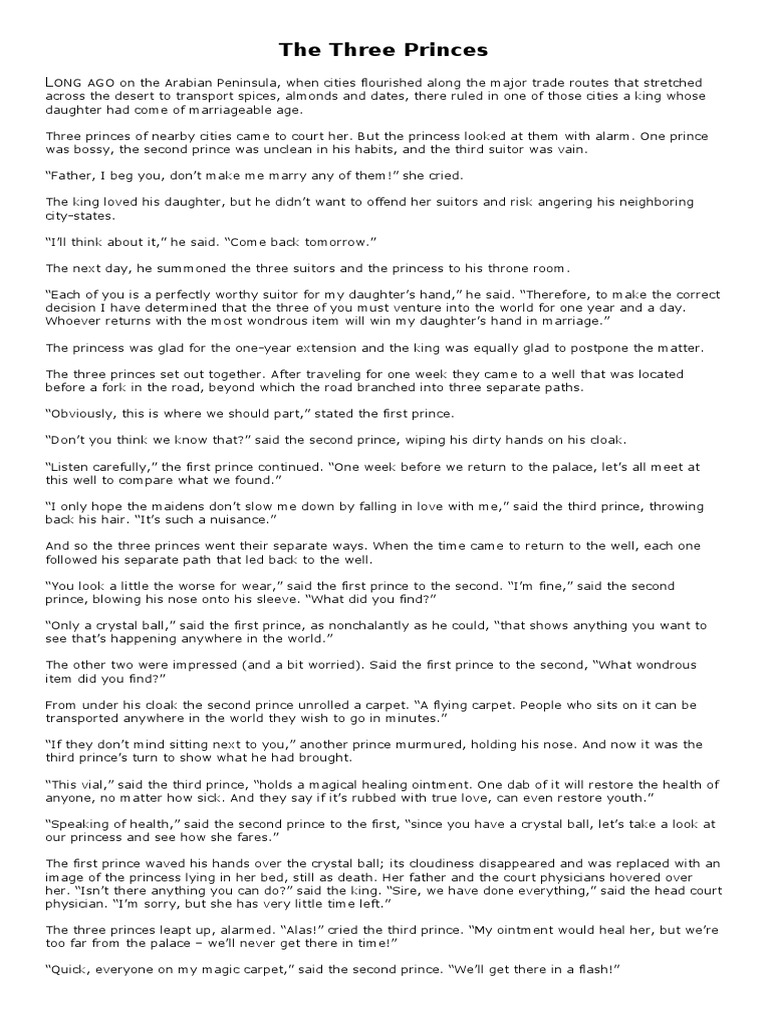 The Three Princes | PDF