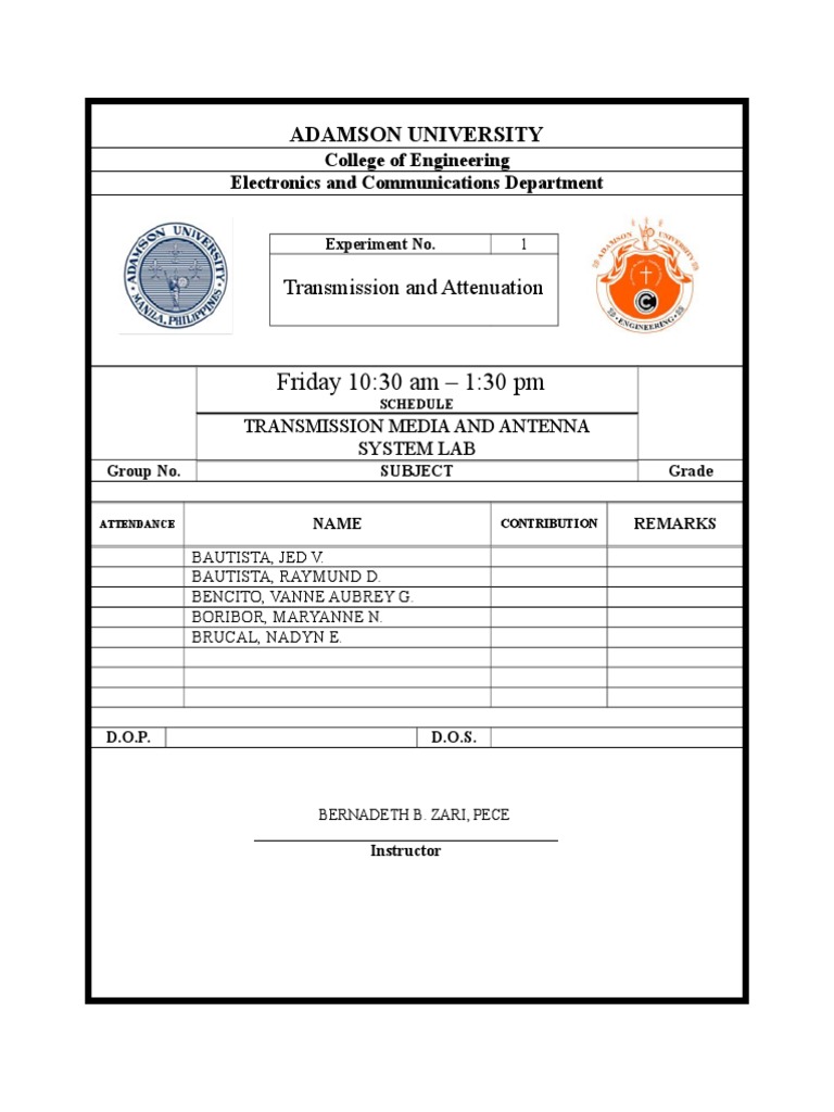 Lab Cover Page | PDF