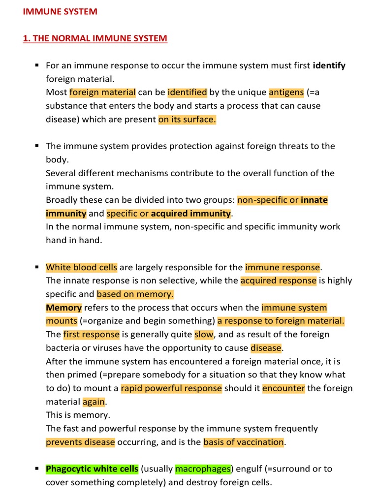 How the immune system changes with age | PDF | Immune System | Lymphocyte