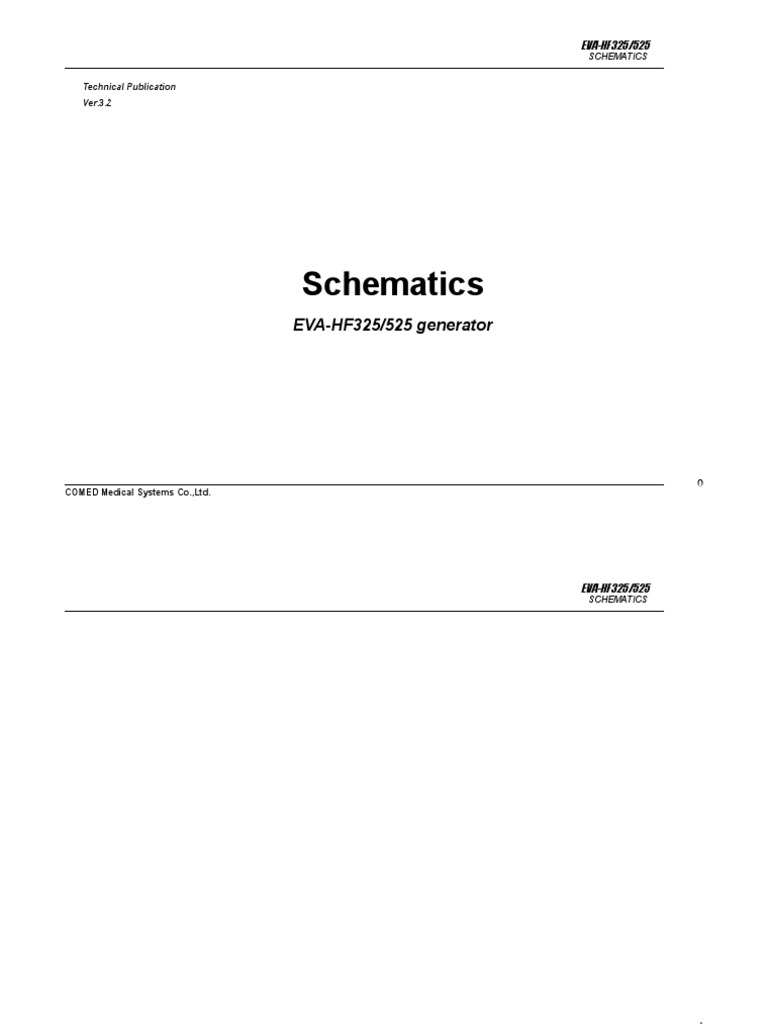 Schematics: EVA-HF325/525 Generator | PDF
