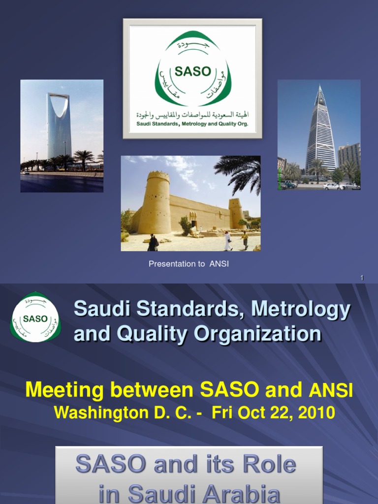 SASO Presentation | PDF | International Electrotechnical Commission ...