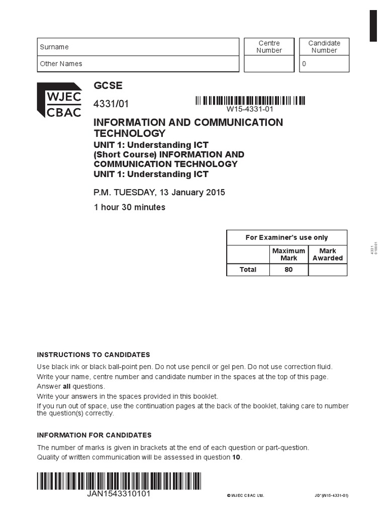 Gcse Information and Communication Technology | PDF | Tablet Computer ...