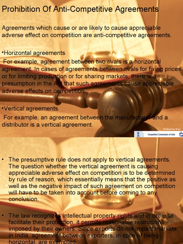 Prohibition of Anti-Competitive Agreements | PDF | Price Fixing ...