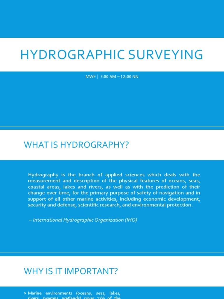 Overview of Hydrographic Surveying | PDF | Hydrography | Geodesy