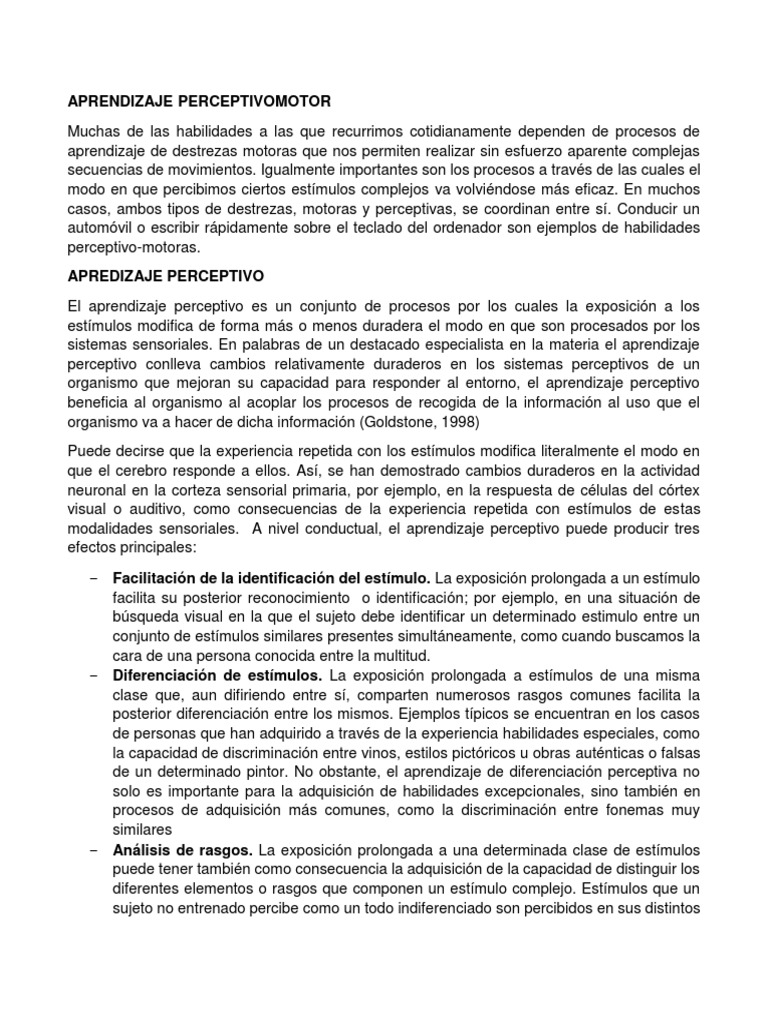 Aprendizaje Y Memoria Exposicion Pdf Memoria Corteza Cerebral