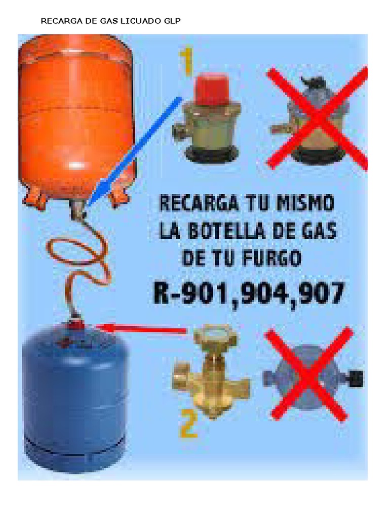Recarga de Gas Licuado GLP | PDF | Gases | Química