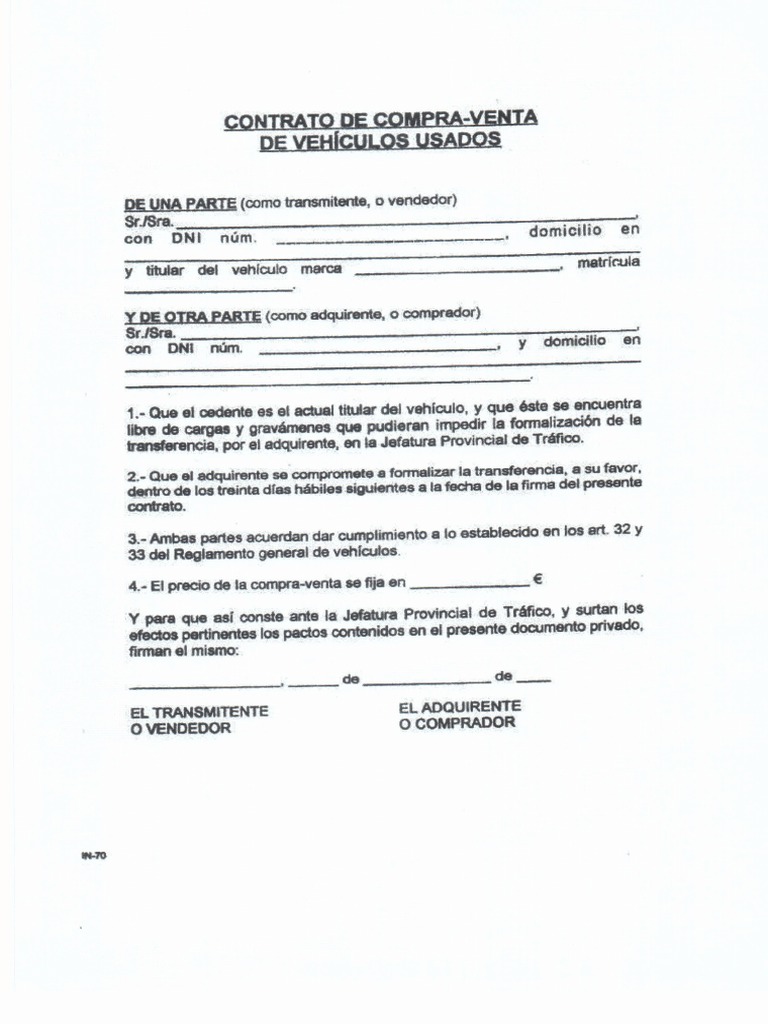 Machote Contrato De Compra Venta Contrato De Compraventa En General