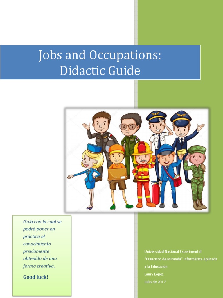 Jobs and Occupations - Guía Práctica | PDF | Service Industries | Labour