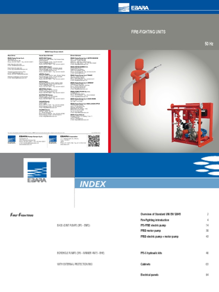 Ebara Ffs FFB | PDF | Pump | Fire Sprinkler System