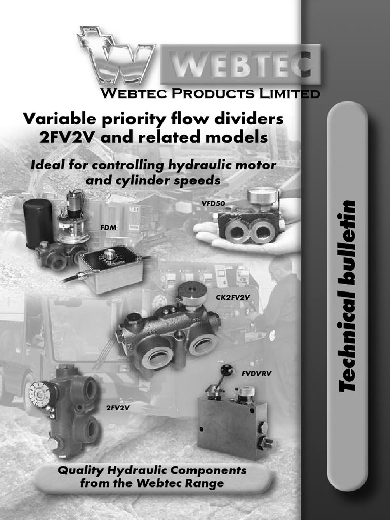 Variable Priority Flow Dividers | PDF | Valve | Hydraulics