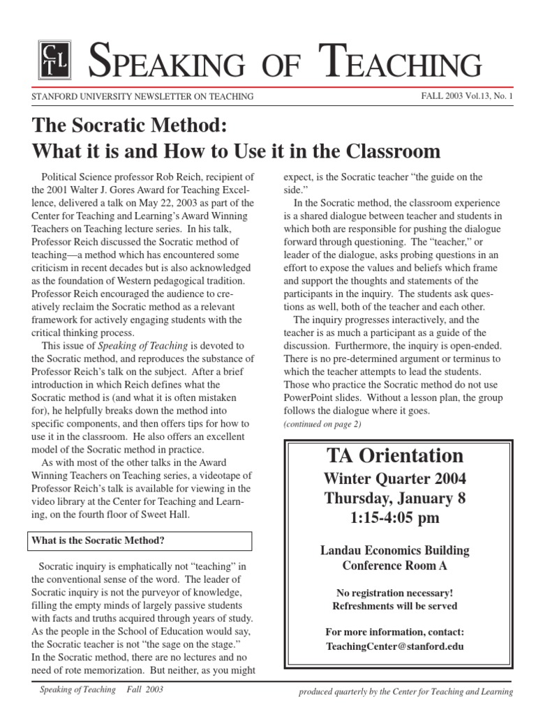 Socratic Method | PDF | Socrates | Truth