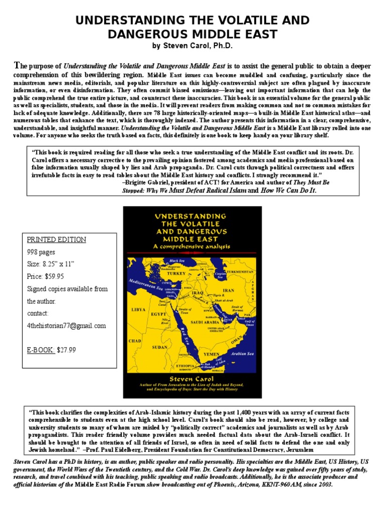 Understanding The Volatile and Dangerous Middle East: by Steven Carol ...