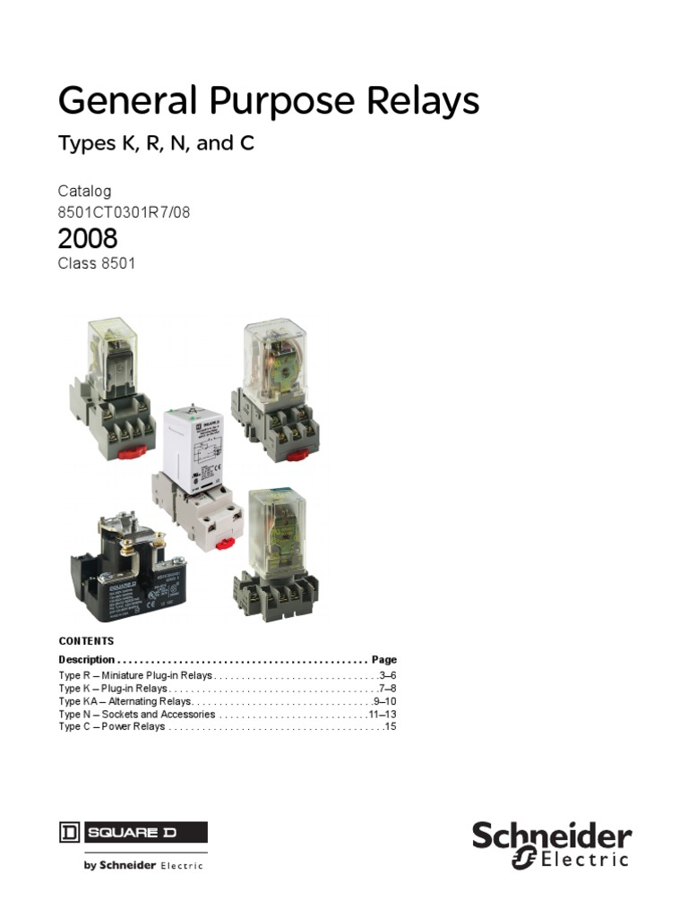 General Purpose Relay Pdf Pdf Relay Switch