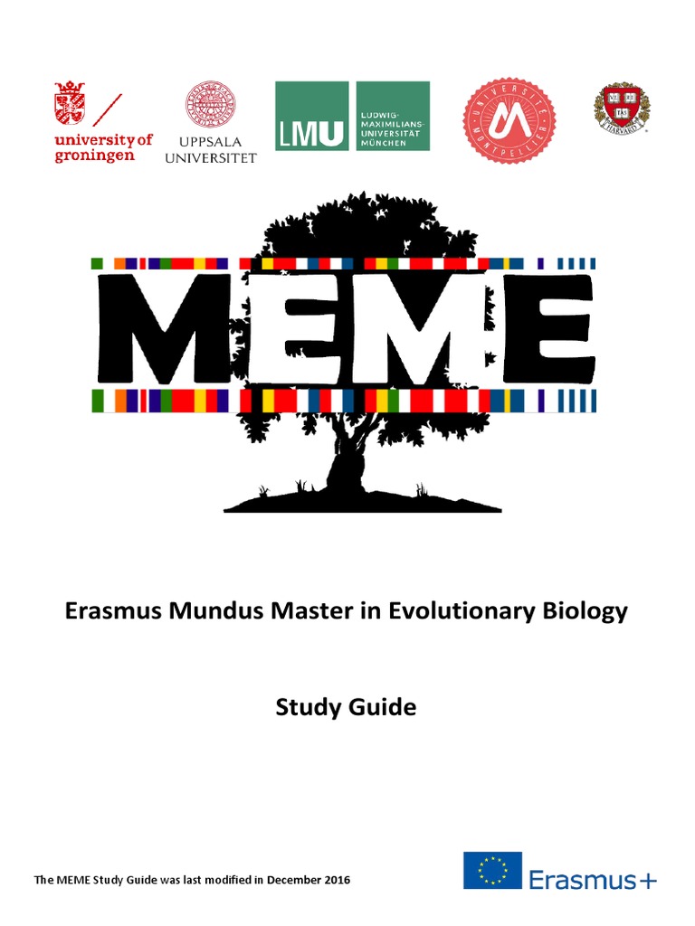 Erasmus Mundus Master in Evolutionary Biology Study Guide | PDF ...