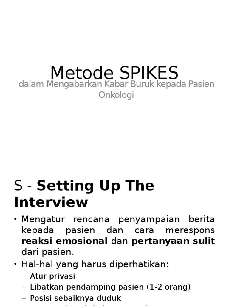 Metode Spikes | PDF
