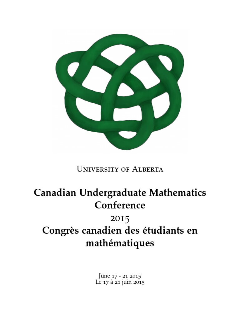 Canadian Undergraduate Mathematics Conference Congr'es Canadien Des ...