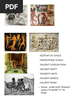 Lesson 1 - Introduction and Brief History of Dance | PDF | Dances | Rhythm