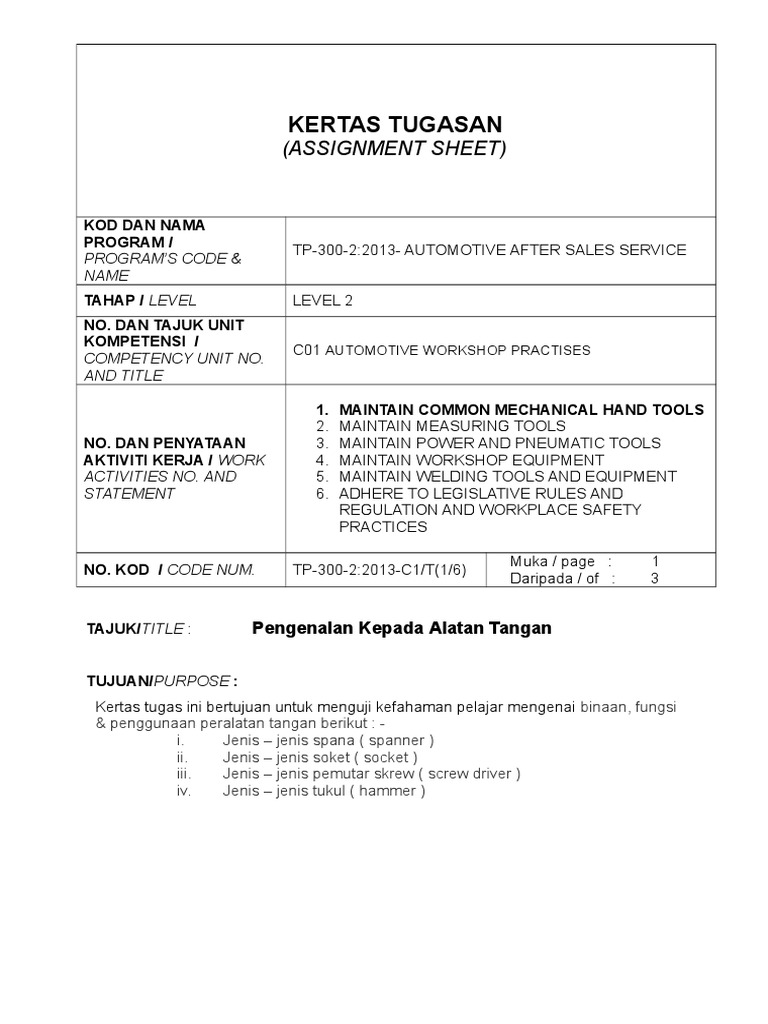 Kertas Tugasan | PDF