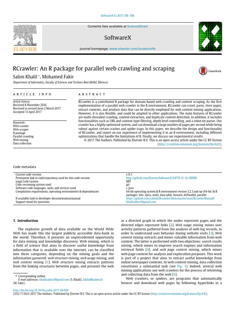 Web Crawler & Scraper Design and Implementation | PDF | Hyperlink ...