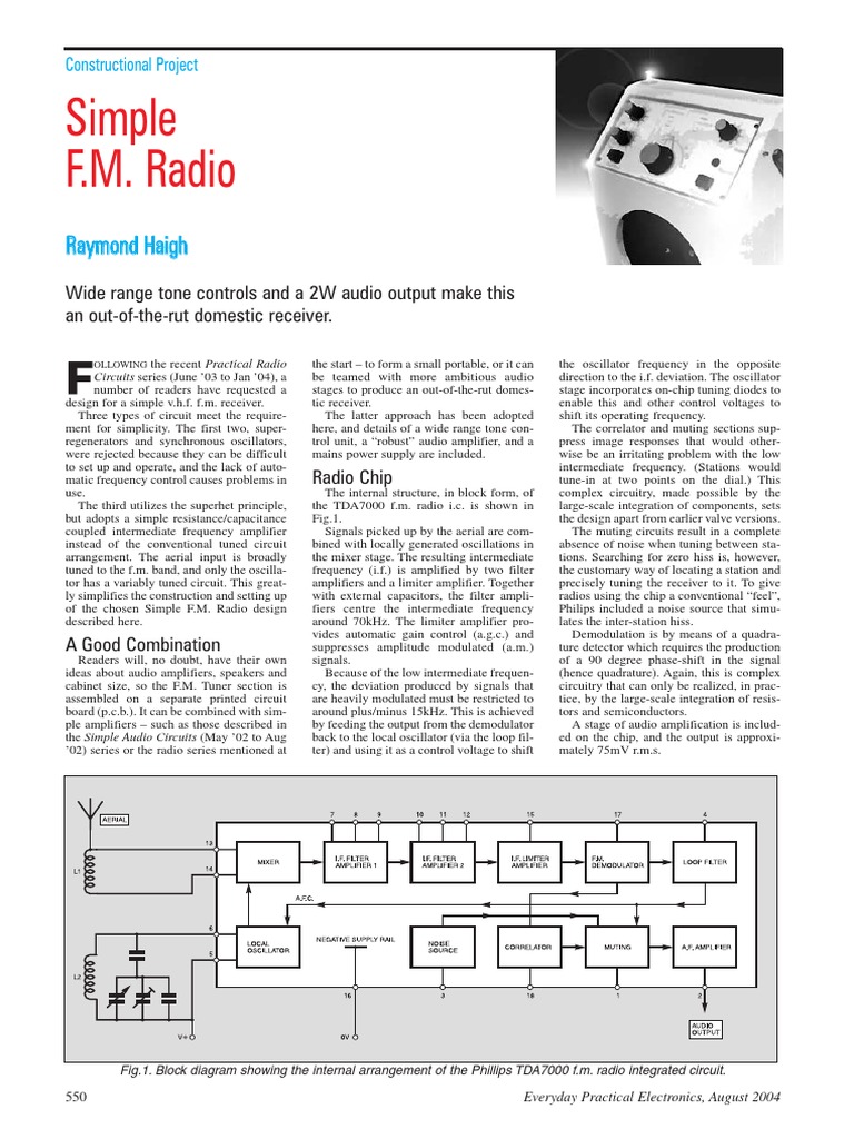 Simple VHF FM Receiver Guide | PDF