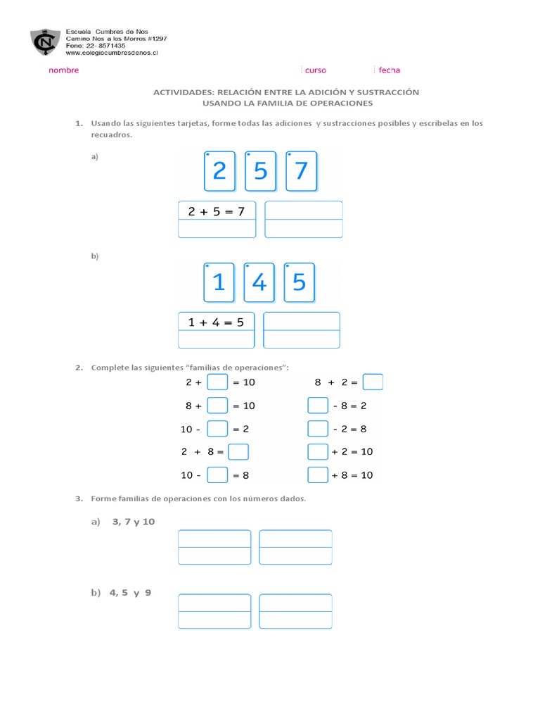 Familia de Operaciones | PDF