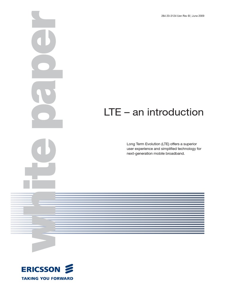LTE Overview Ericsson PDF | PDF | Lte (Telecommunication) | Internet Access