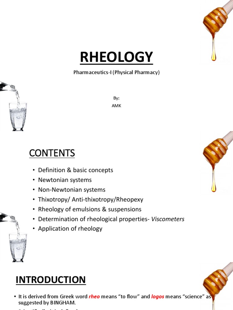 RHEOLOGY Complete | PDF | Rheology | Viscosity