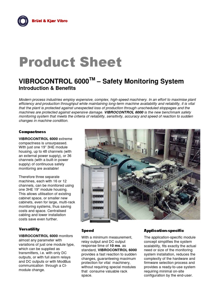 VC-6000 Product Sheet BPT0002-En | PDF | Relay | Sensor