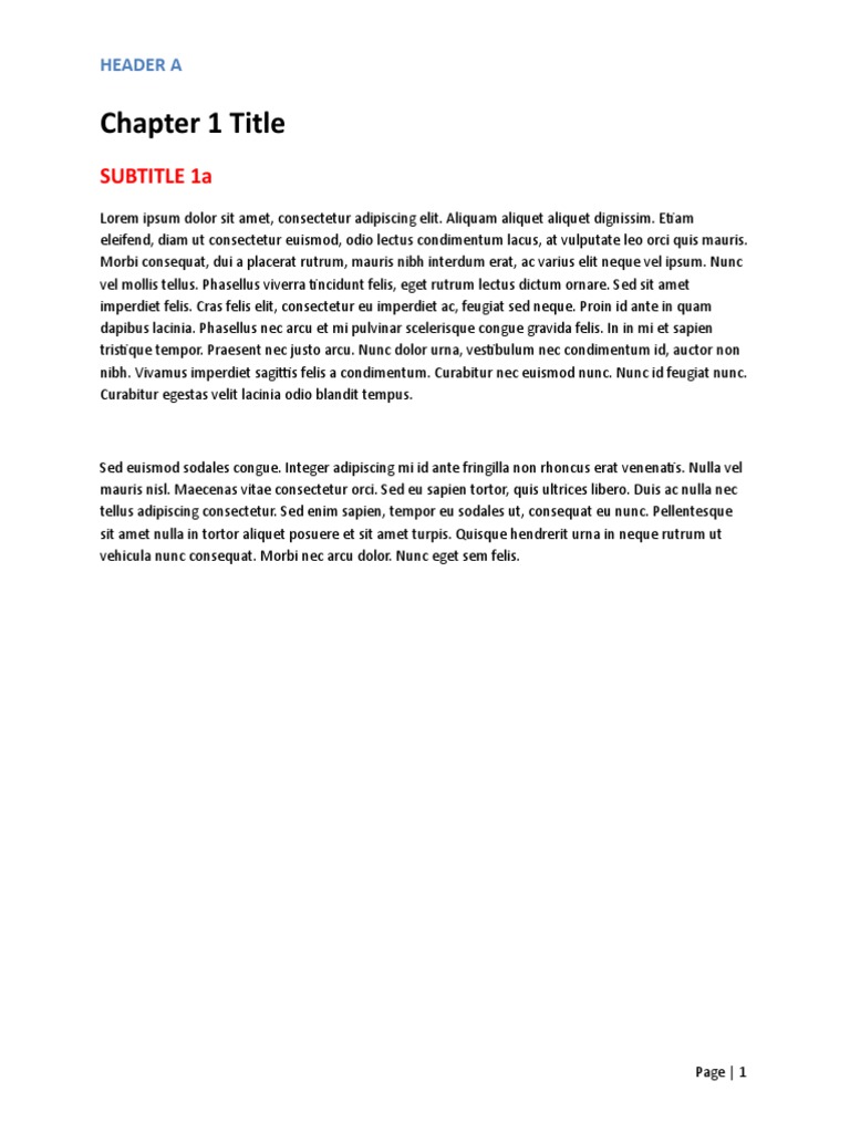 Chapter 1 Title: Subtitle 1A | PDF