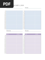 Volunteer Shift Schedule Template | PDF