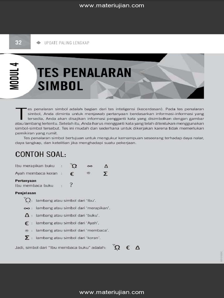 Contoh Soal Test Penalaran Simbol | PDF