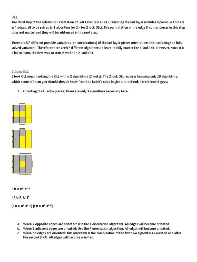 oll y pll.pdf | Algorithms | Applied Mathematics
