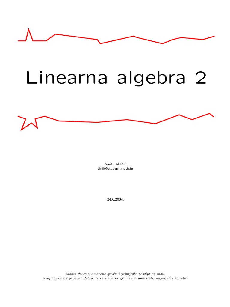 LA2 Linearna 2 | PDF