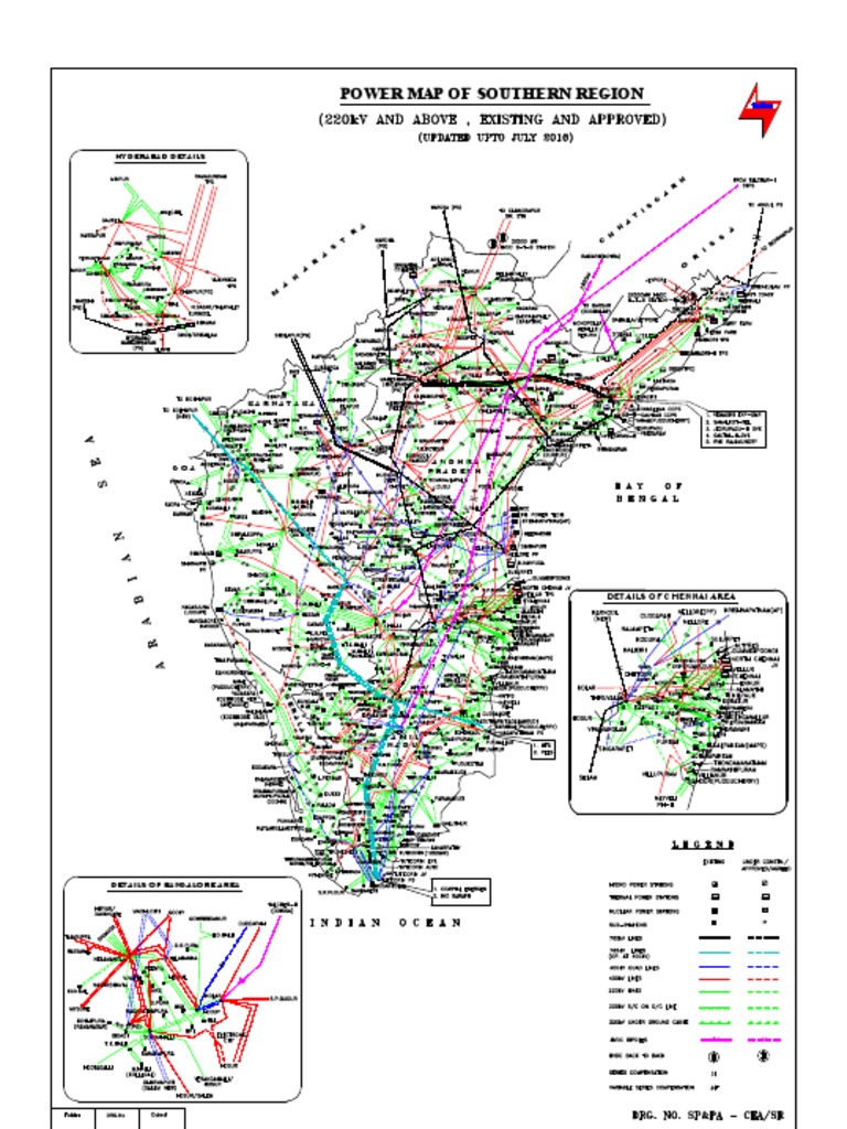 Power Map of Southern Region: Hyderabad Details | PDF | South India ...