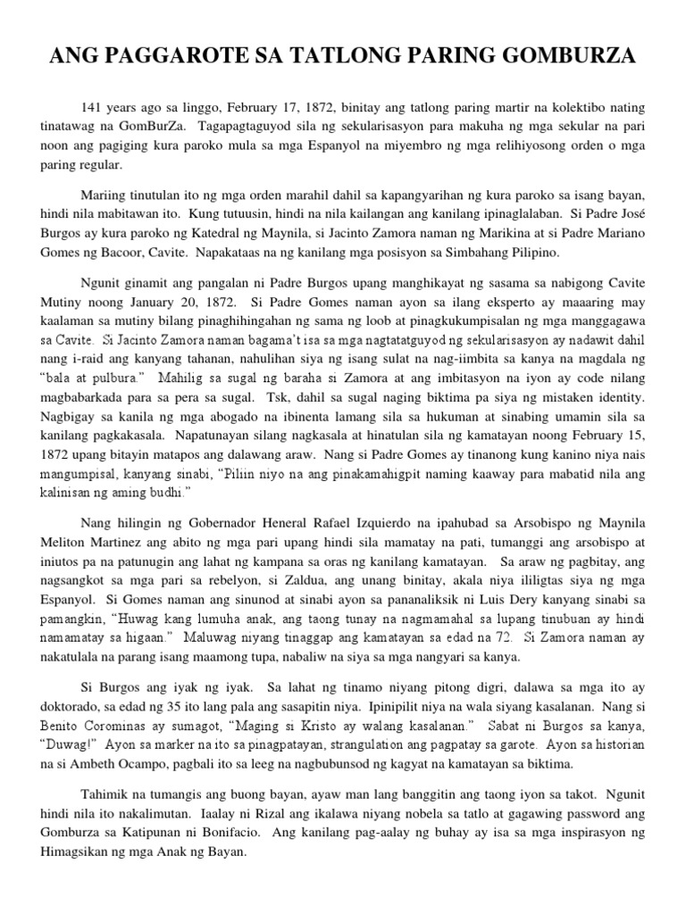 Ang Paggarote Sa Tatlong Paring | PDF