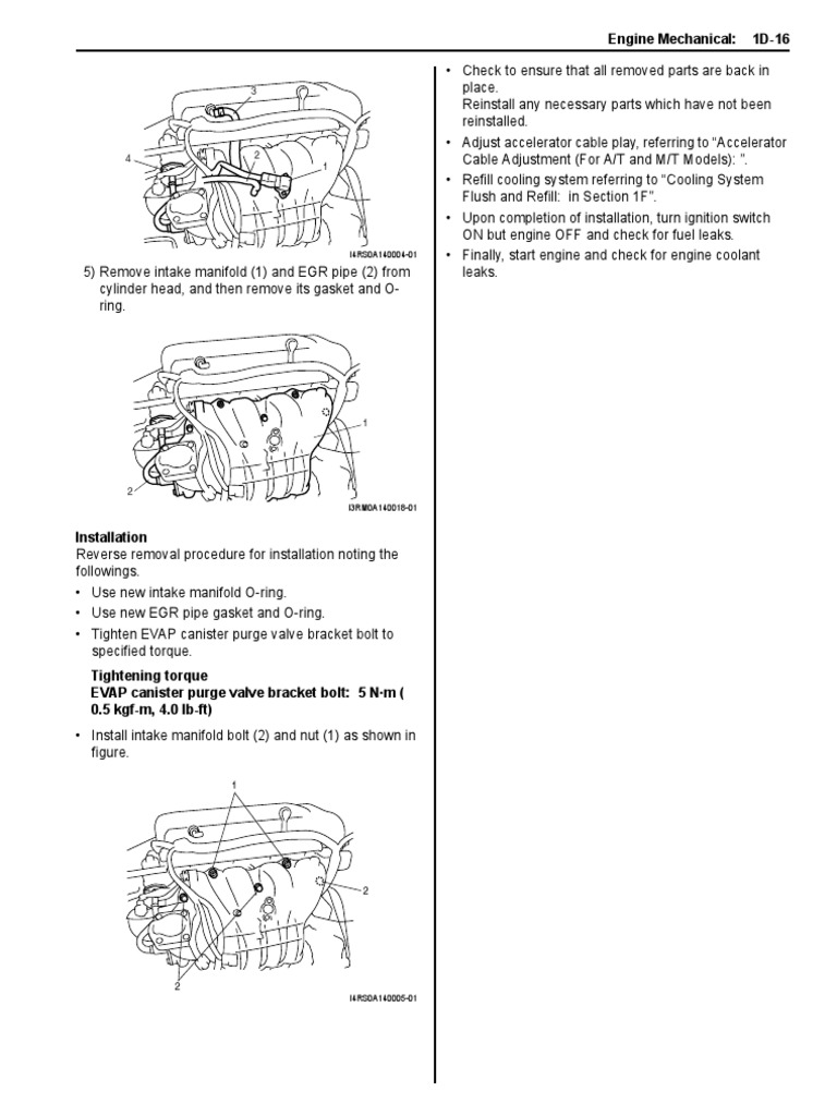 Suzuki M16A.pdf | Manual Transmission | Vehicle Technology